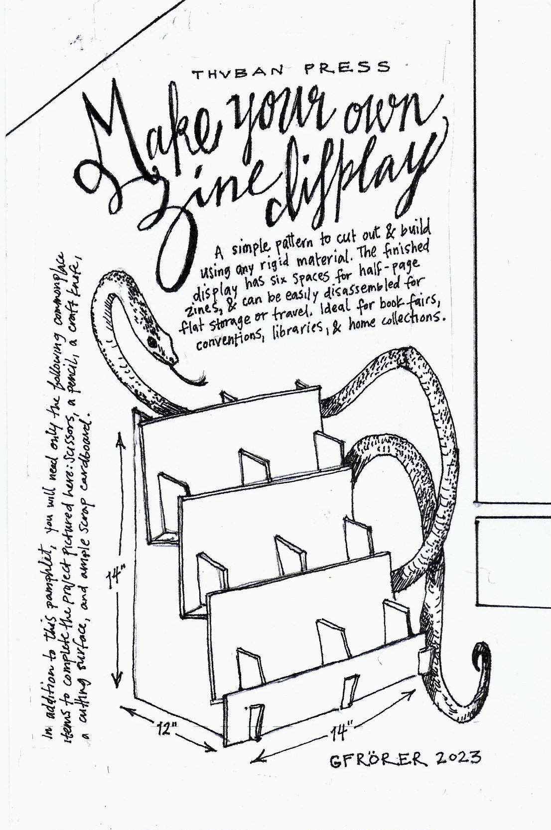 Make Your Own Zine Display – THUBAN PRESS